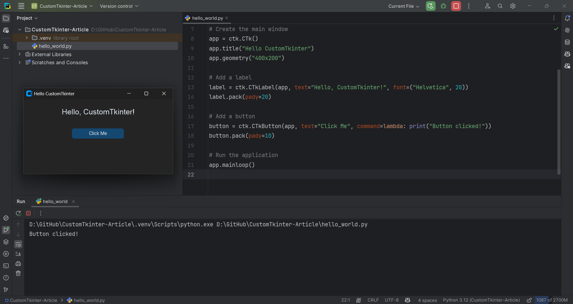 CustomTkinter - A Complete Tutorial CustomTkinter - A Complete Tutorial